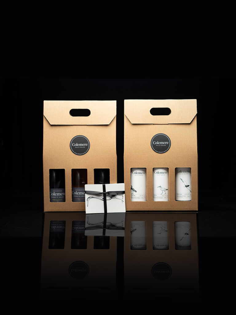 Double Wine Bottle Gift Box - Colemere Vineyard | Wine of England